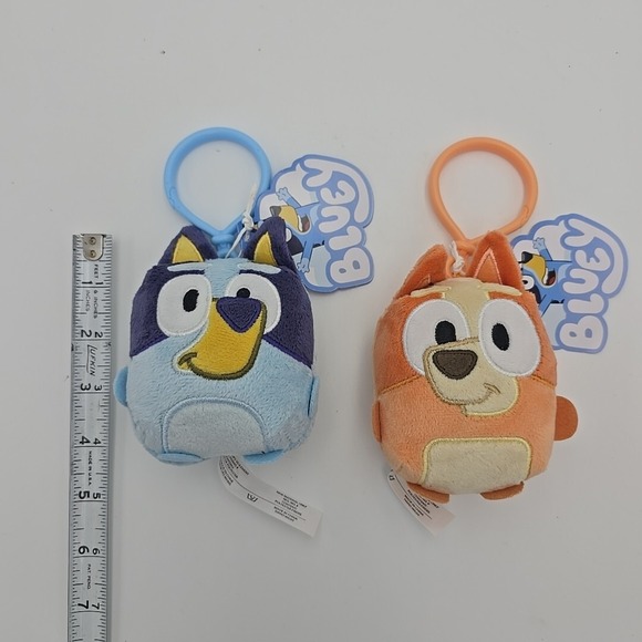 Toys | Bluey Friends Bluey And Bingo Mini Plush Backpack Clip Set Of 2 ...